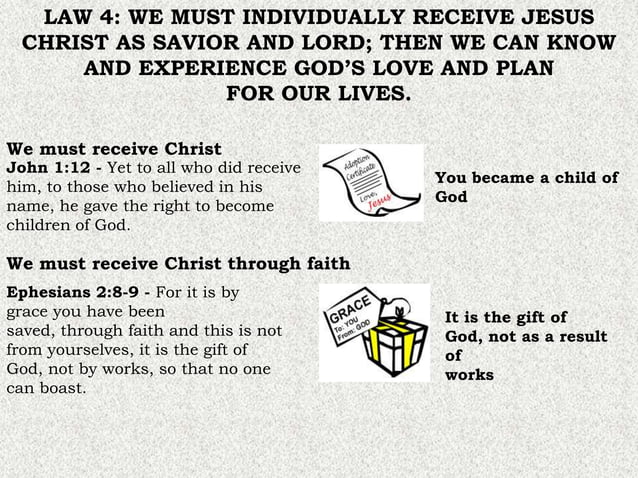 Four spiritual laws | PPTX