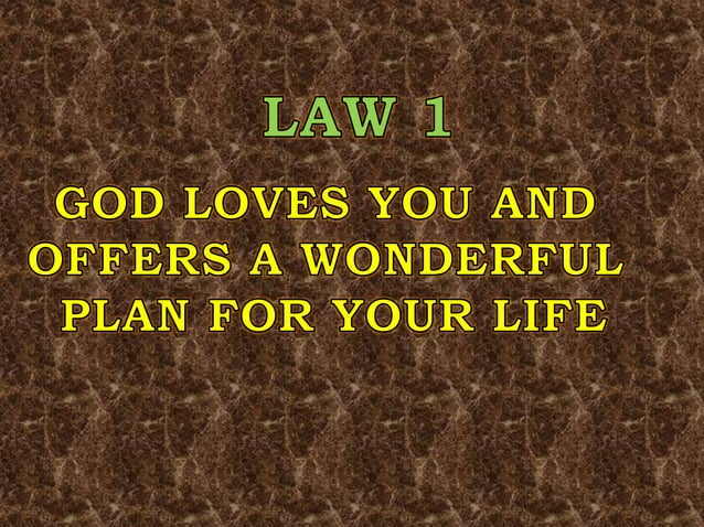 Four spiritual laws | PPTX