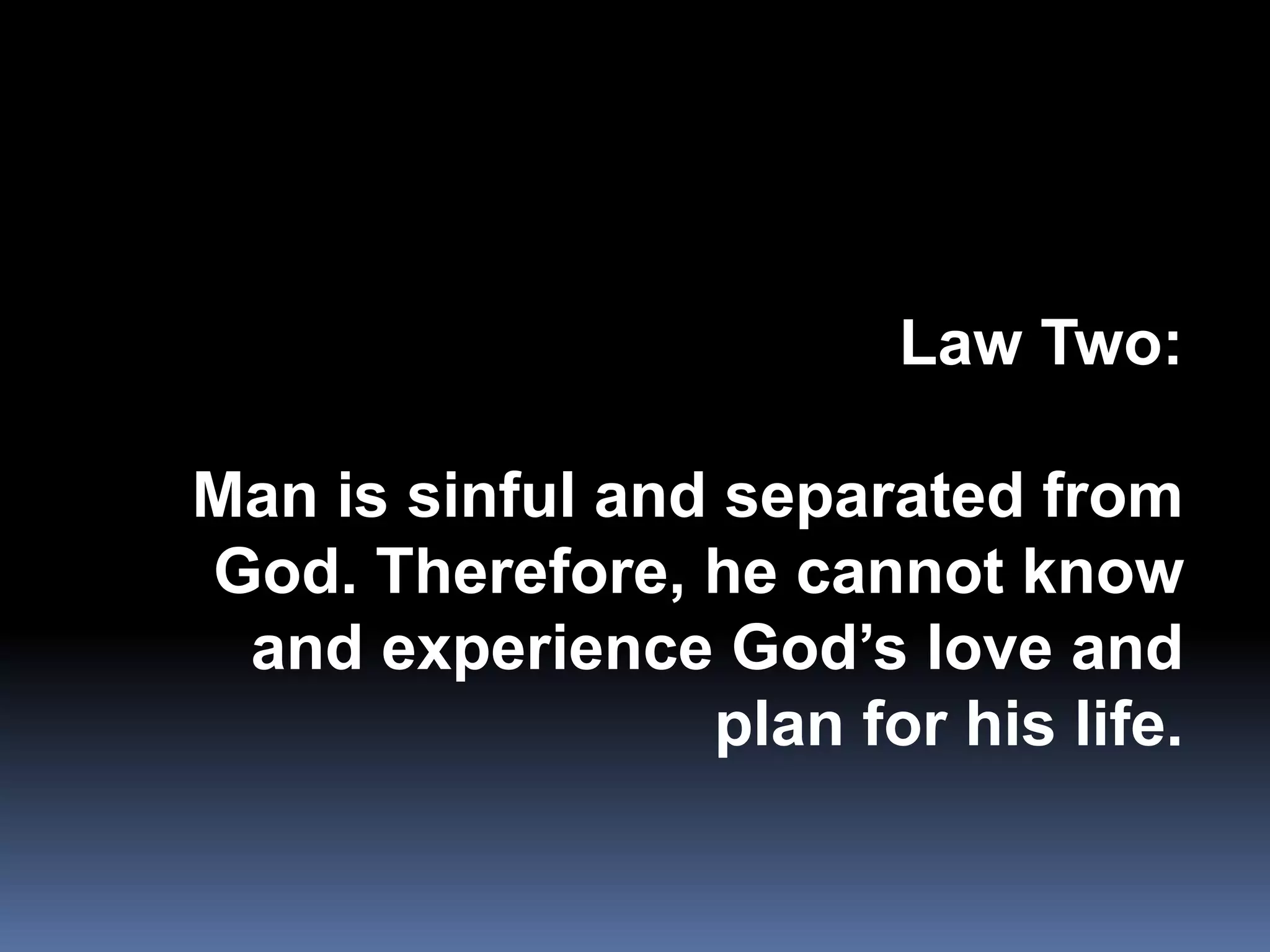 Four spiritual laws rediscovered bld | PPTX