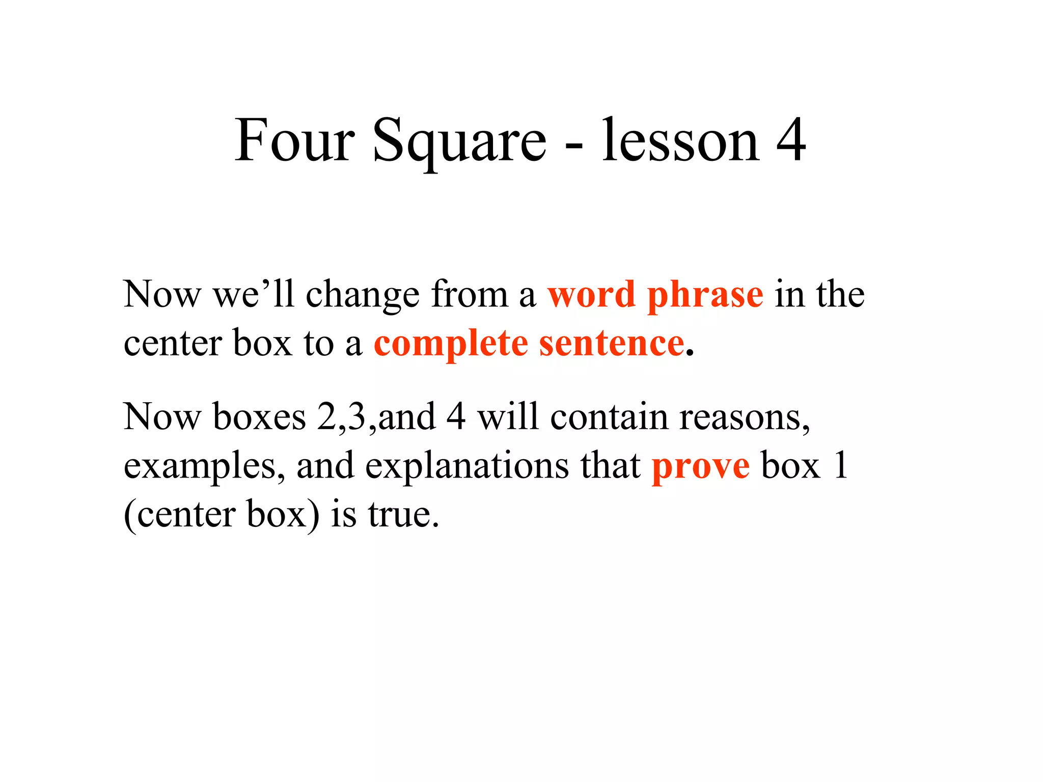 Four square | PPT