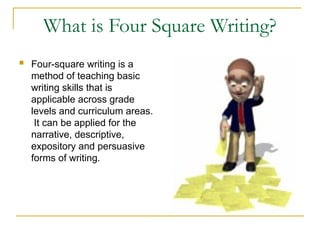 Four Square for students grade 1-5 education writing | PPTX