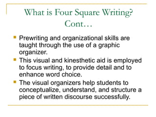 Four Square for students grade 1-5 education writing | PPTX