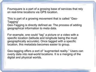 Foursquare tourism | PPT