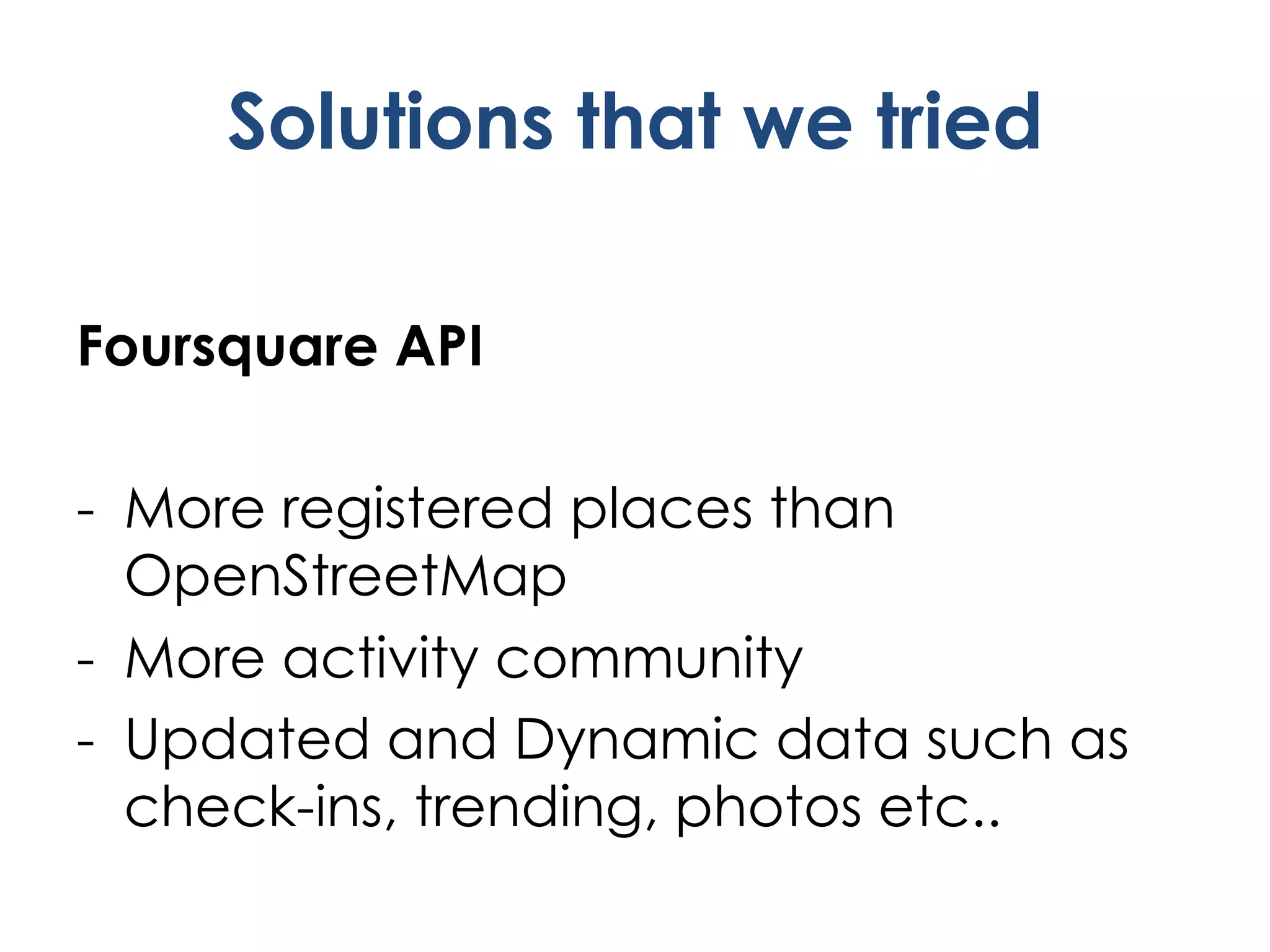 Foursquare API + GoRated.PH
