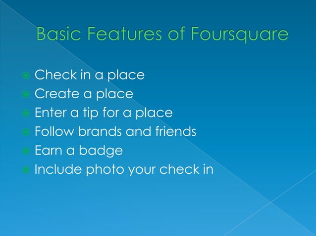 Foursquare campaign ideas | PPTX