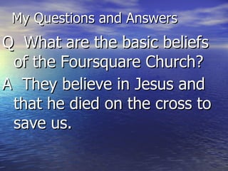 Four Square Church Final | PPT