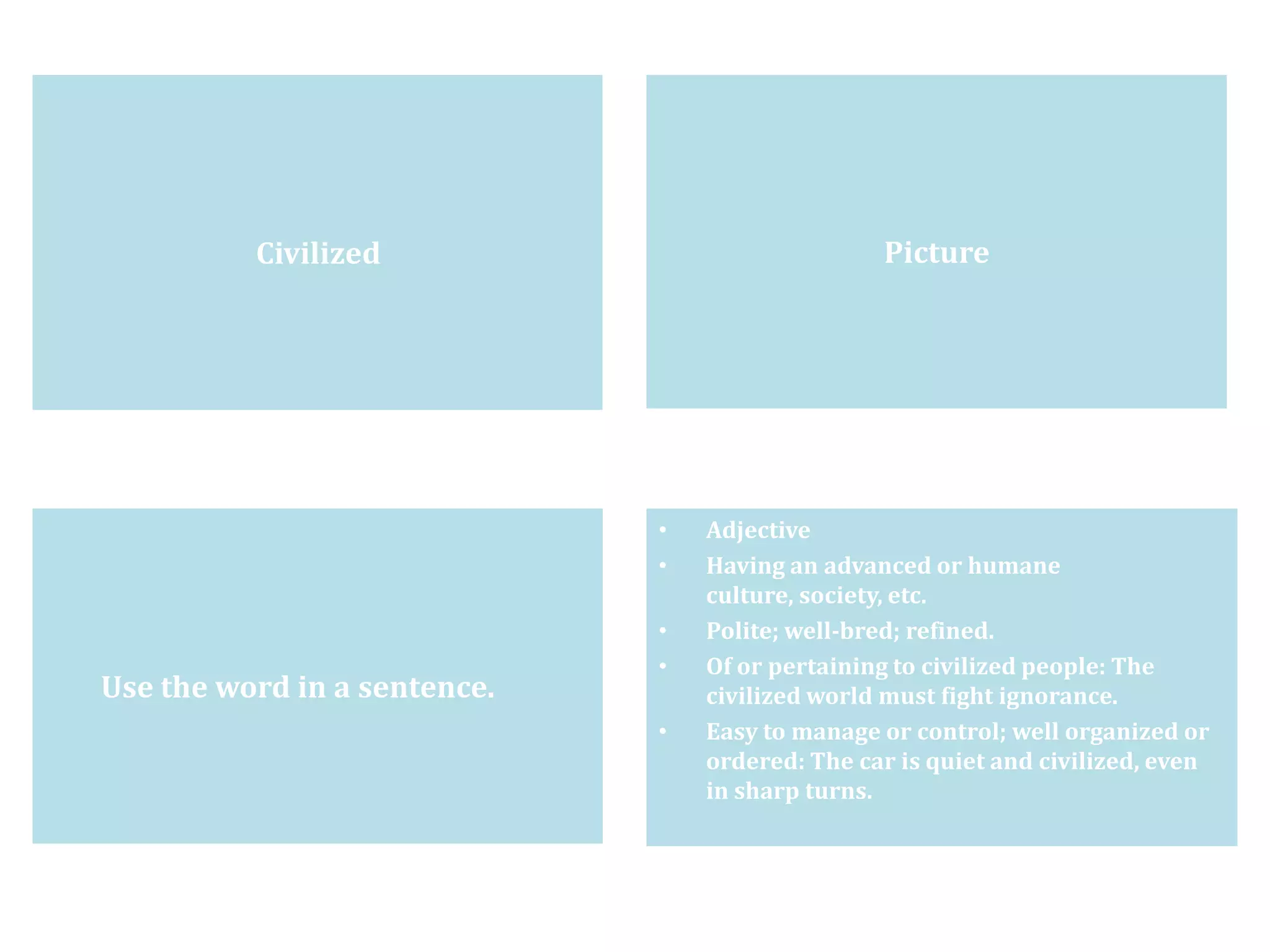 Four square vocabulary approach | PPT