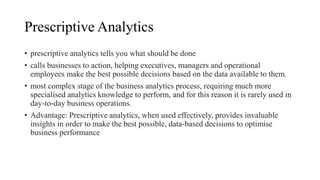 Four stage business analytics model | PPTX