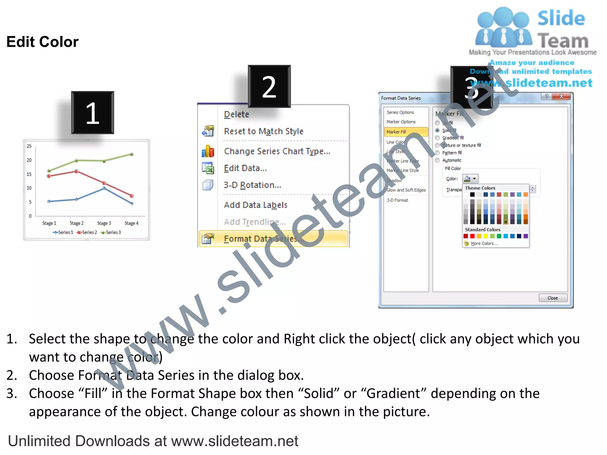 Four stages line graph powerpoint diagrame templates 0712 | PDF ...
