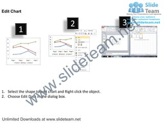 Four stages line graph powerpoint diagrame templates 0712 | PDF ...