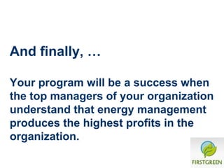 Four Steps Of Energy Managment | PPTX