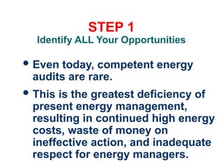 THE FOUR STEPS of Effective Energy Management | PPT