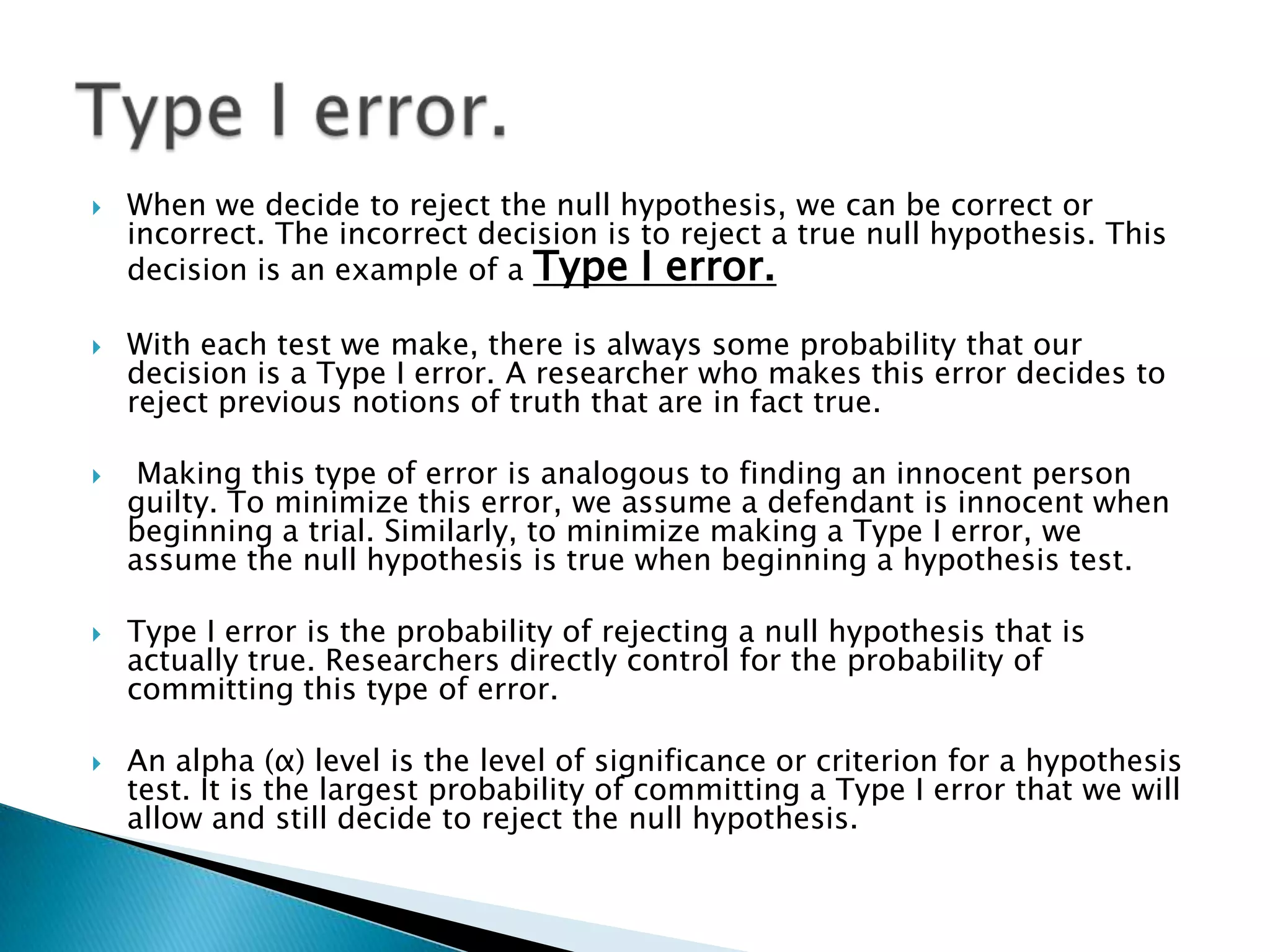 Four steps to hypothesis testing | PPTX