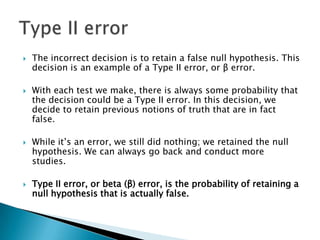 Four steps to hypothesis testing | PPT