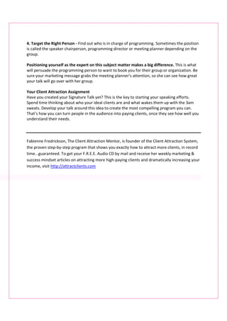 Four strategies to jump start your business using speaking | PDF ...