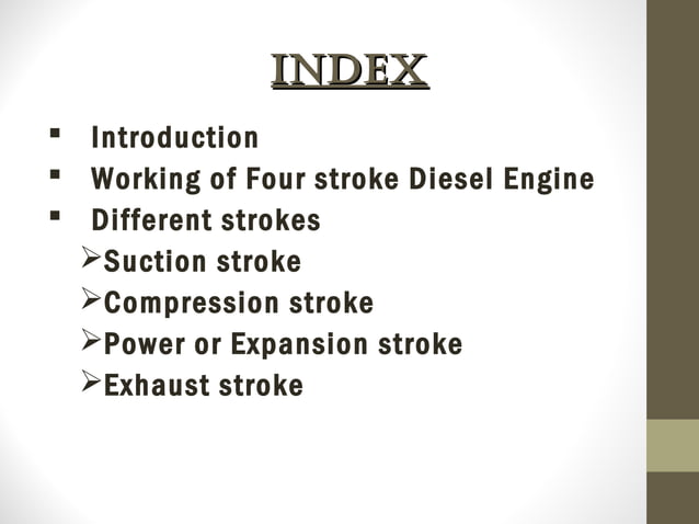 Four stroke diesel engine | PPT