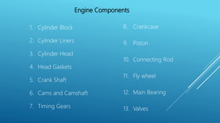 Four stroke diesel engine | PPTX | Auto Parts | Automotive