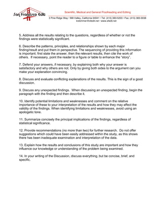 Fourteen Steps To Writing An Effective Discussion Section | PDF