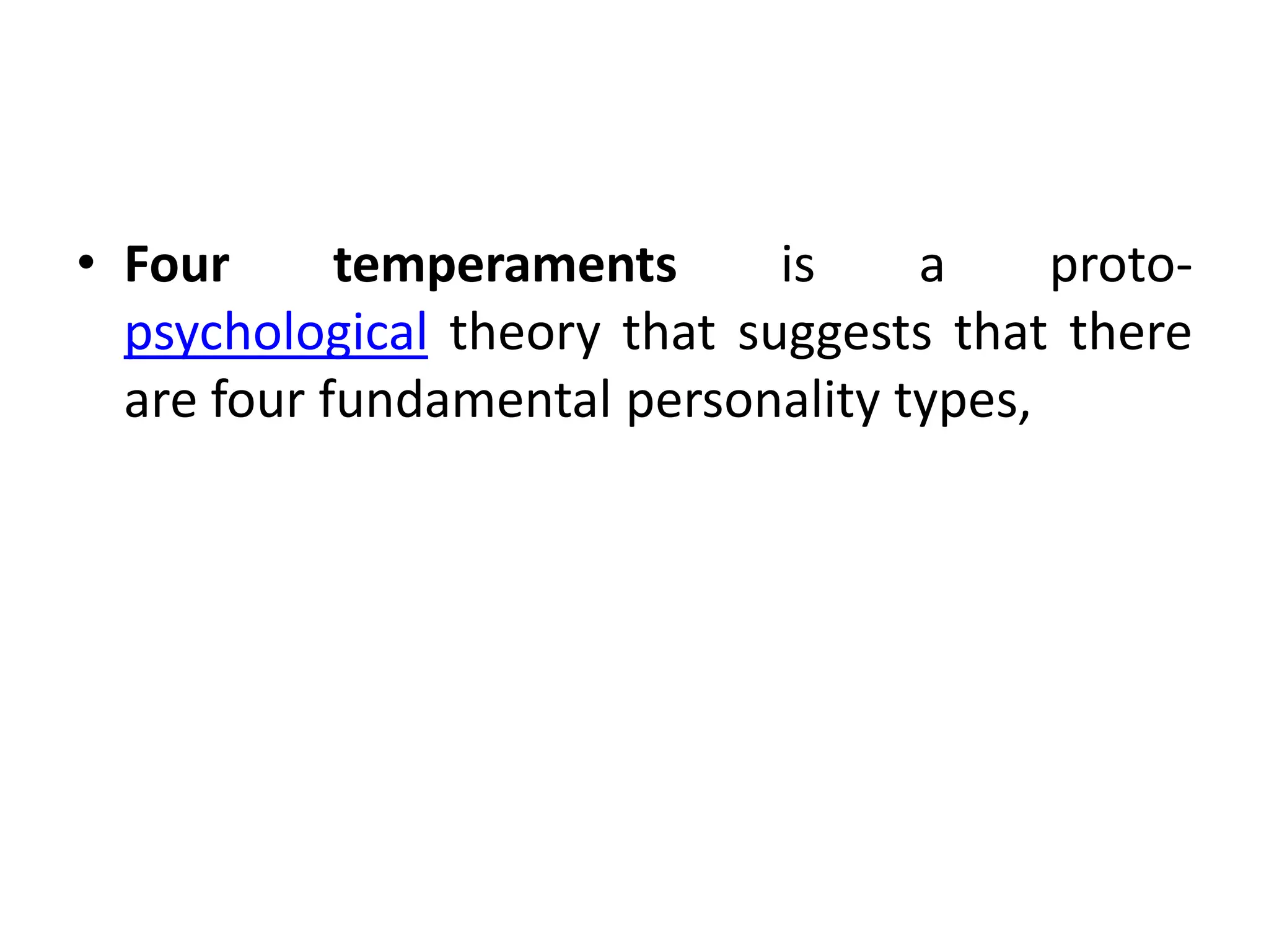 Four temperaments | PPTX