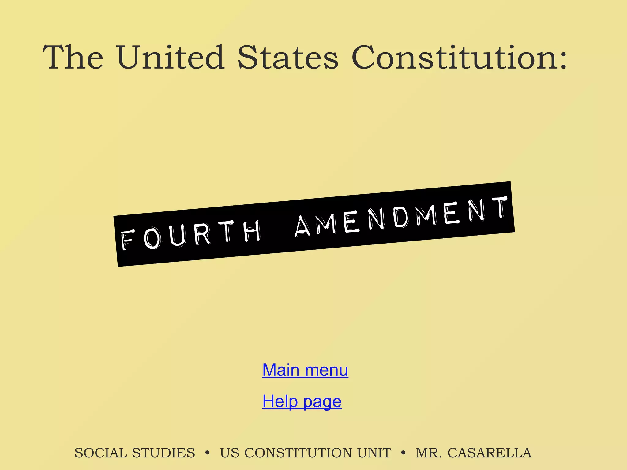 Fourth amendment tutorial | PPT
