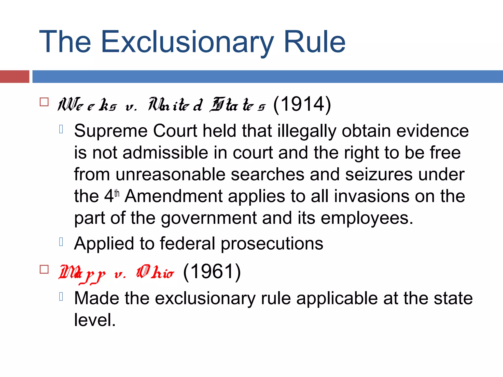 Fourth Amendment | PPT