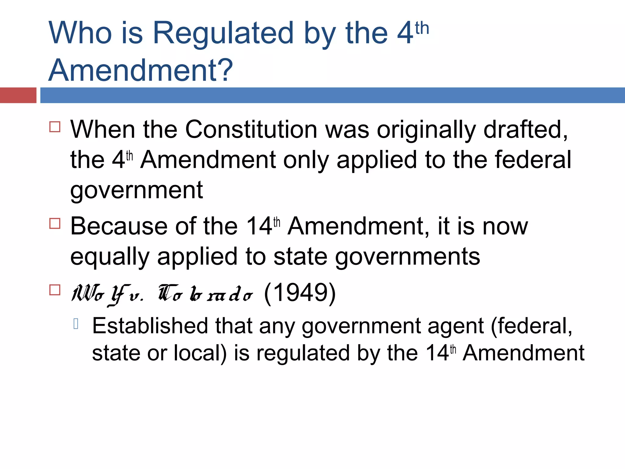 Fourth Amendment | PPT