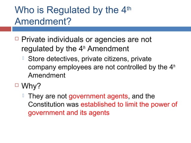 Fourth Amendment | PPT | Law