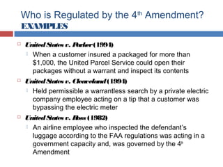 4th Amendment Examples