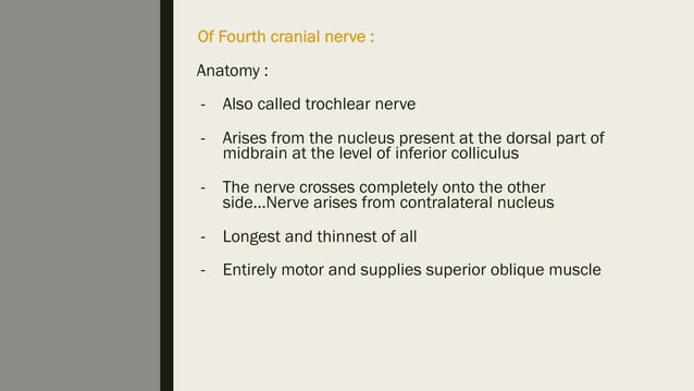 Fourth and sixth cranial nerve palsies | PDF | Eye and Vision ...