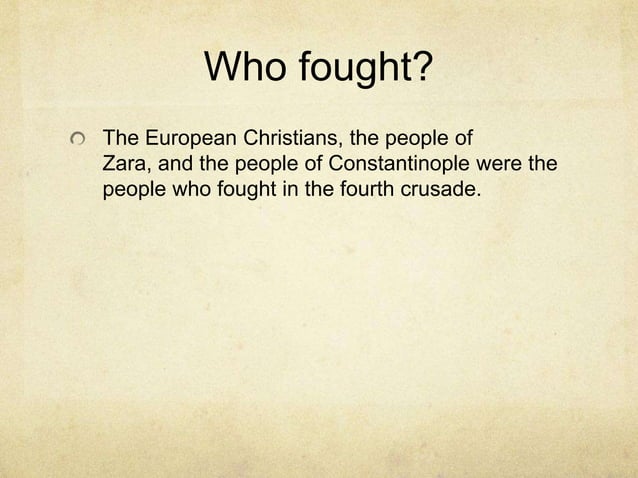 Fourth crusade | PPTX