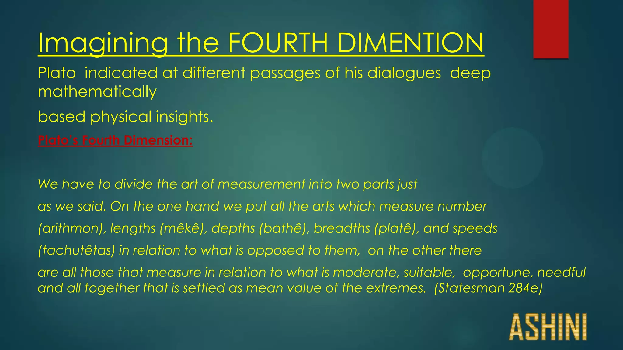 Fourth dimension | PPT