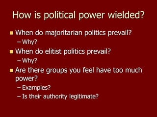 Four Theories of Governing Elites 3.ppt