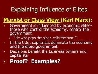 Four Theories of Governing Elites 3.ppt