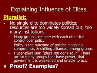 Four Theories of Governing Elites 3.ppt