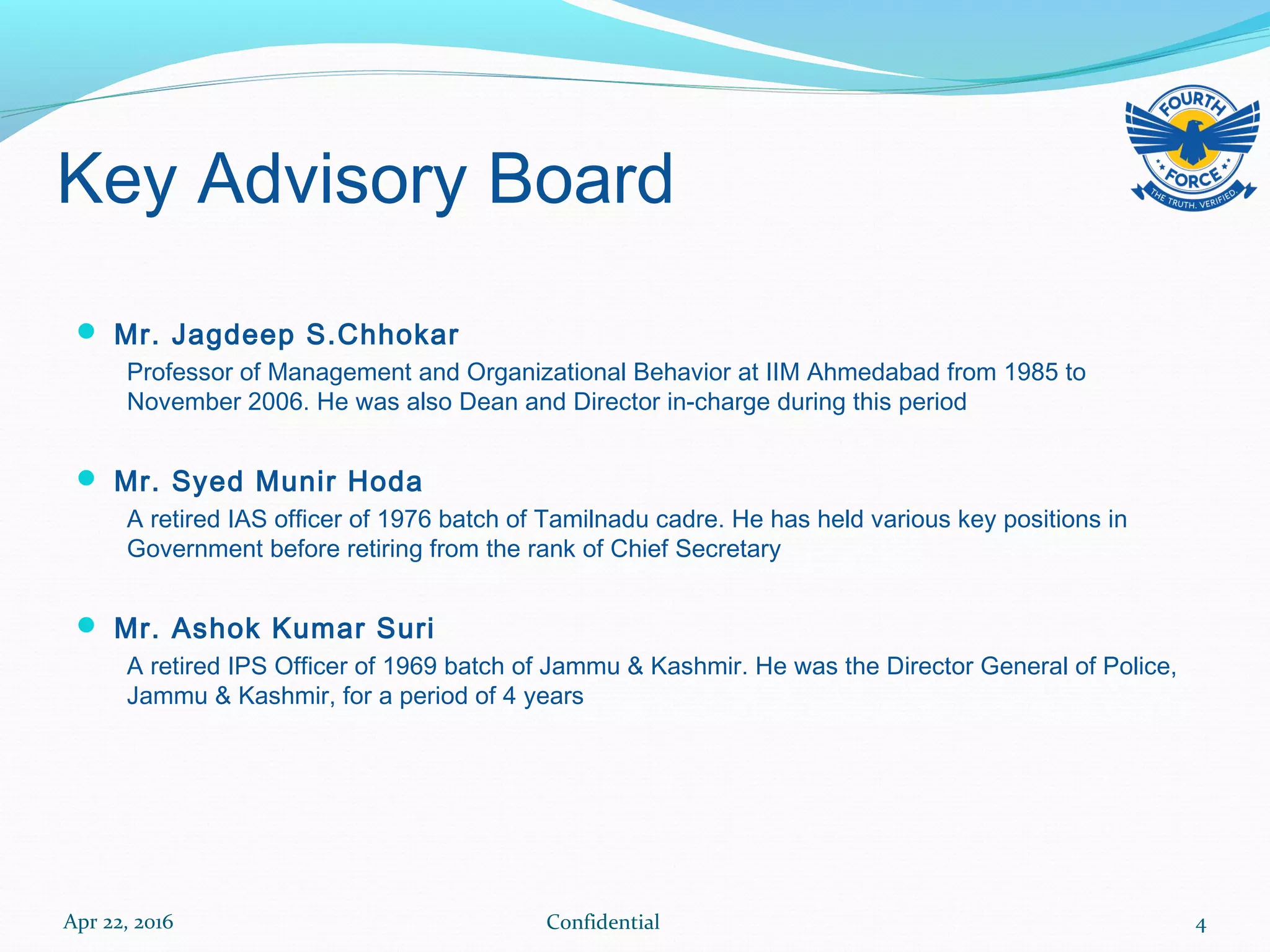 Introducing - Fourth Force - Next level for Verification's | PPT