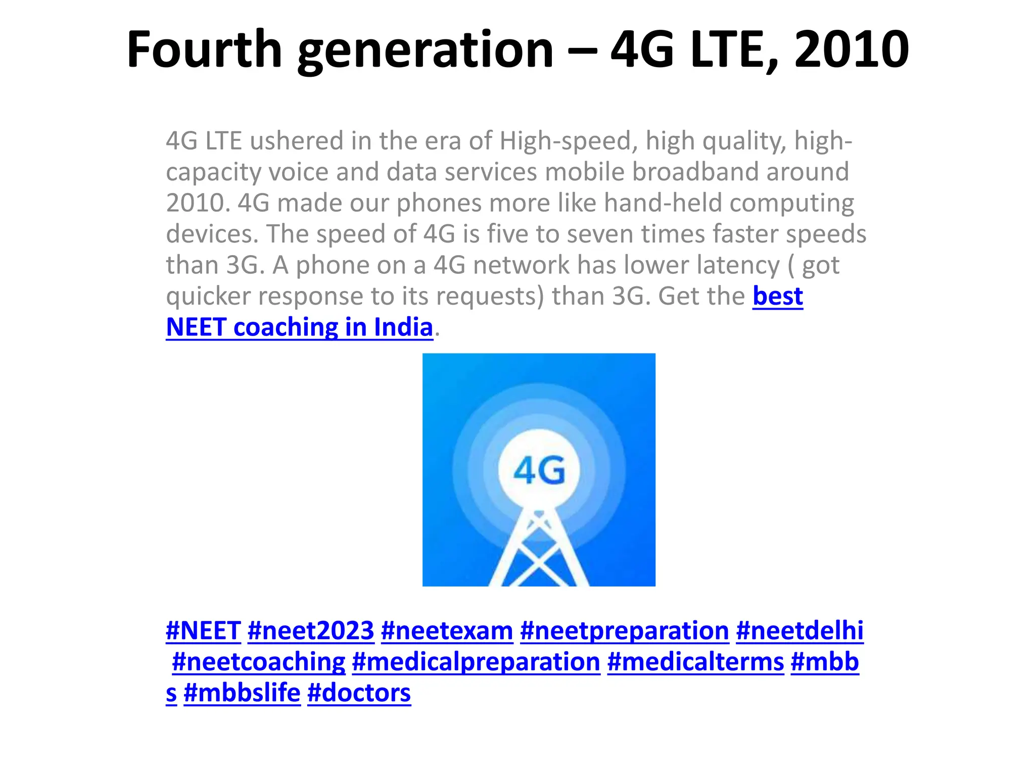 Fourth Generation 4g Lte 2010 Pptx