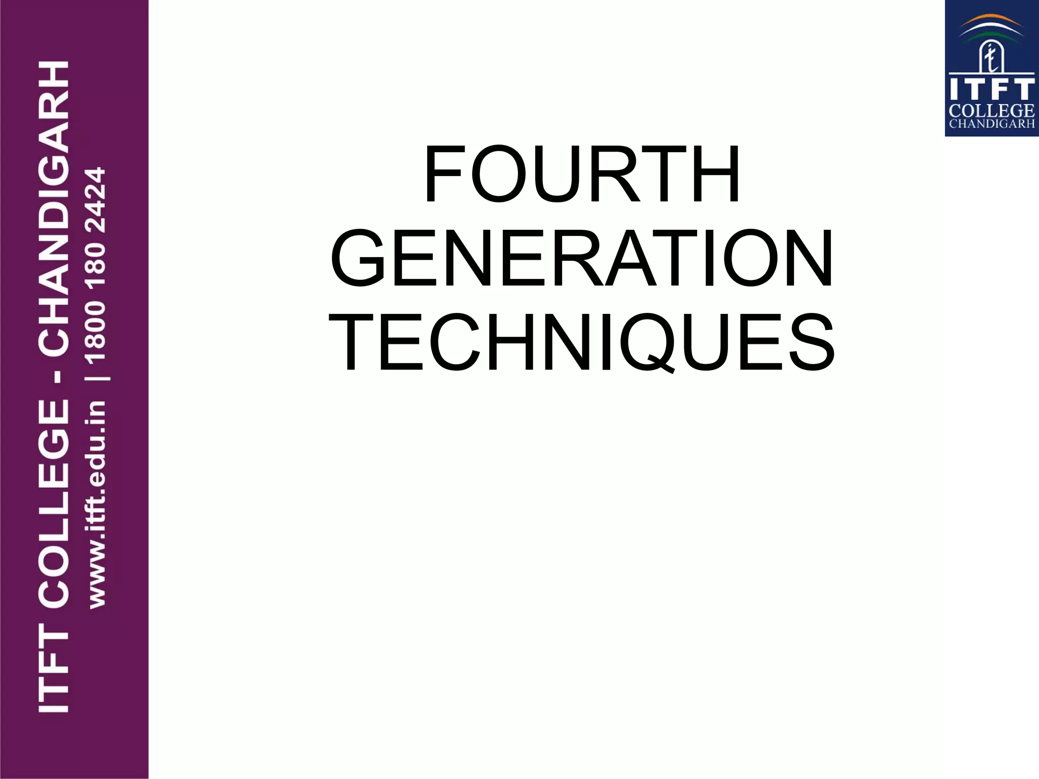 ITFT - Fourth generation techniques | PDF