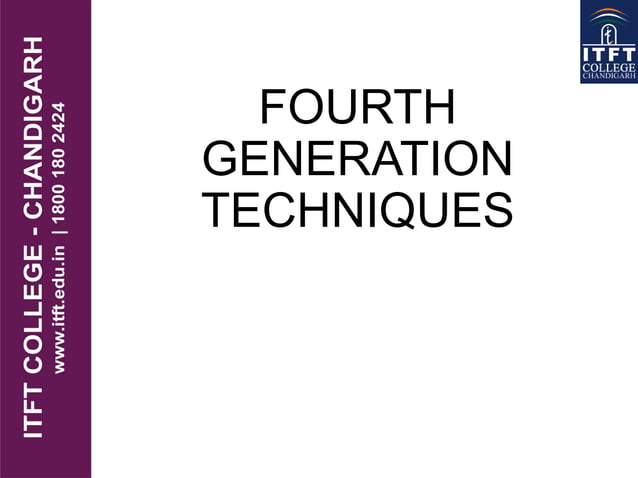 ITFT - Fourth generation techniques | PDF | Programming Languages | Computing
