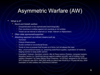 Fourth Generation warfare as seen in modern days | PPT