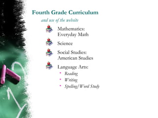 Fourth Grade Curriculum Night | PPT