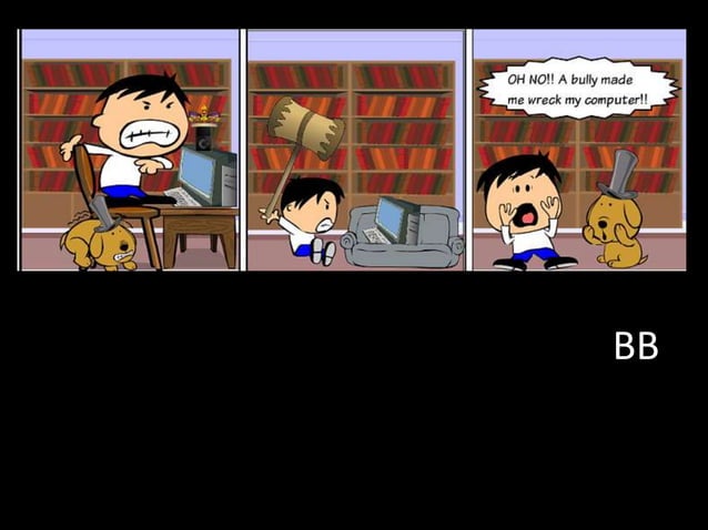 Fourth Grade Cyber Bullying Calm Down Cartoons | PPTX