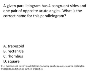 Fourth grade geometry and measurement | PPT