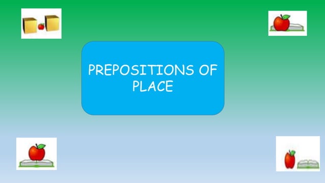 Fourth grade prepositions of place | PPT