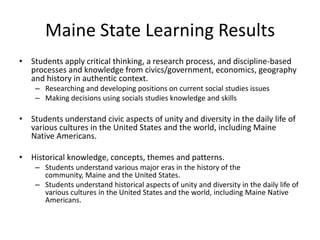 4th grade social studies unit | PPTX