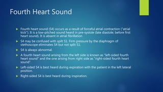 Fourth Heart Sound | PPTX