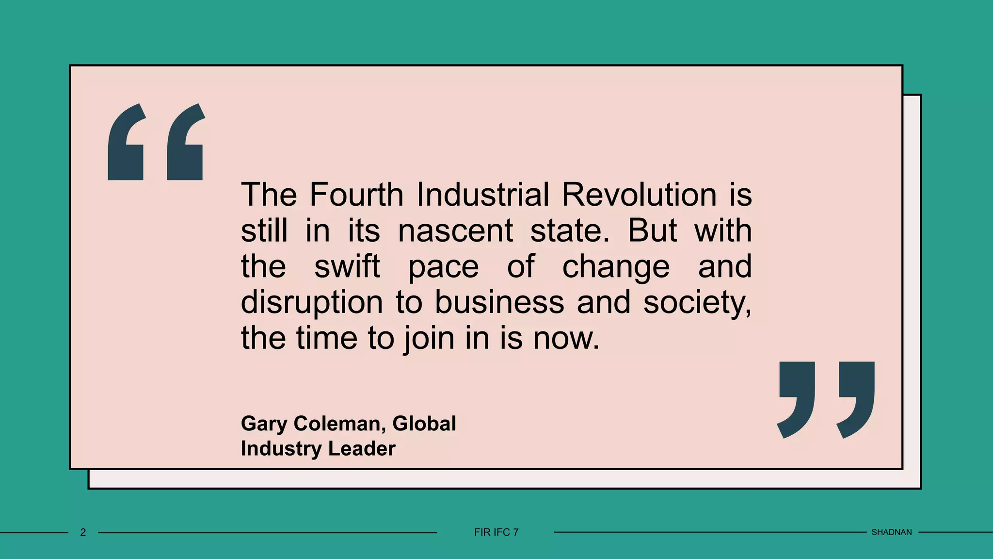 Fourth Industrial Revolution | PPSX