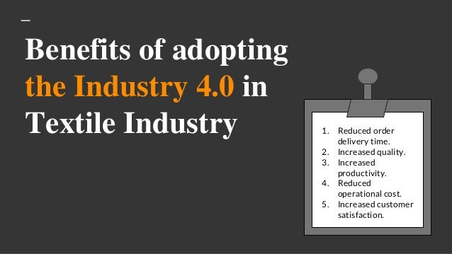 Fourth industrial revolution in textile presented by Md Riad Ibne Zabed ...