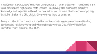 Four things church ushers should do | PPTX