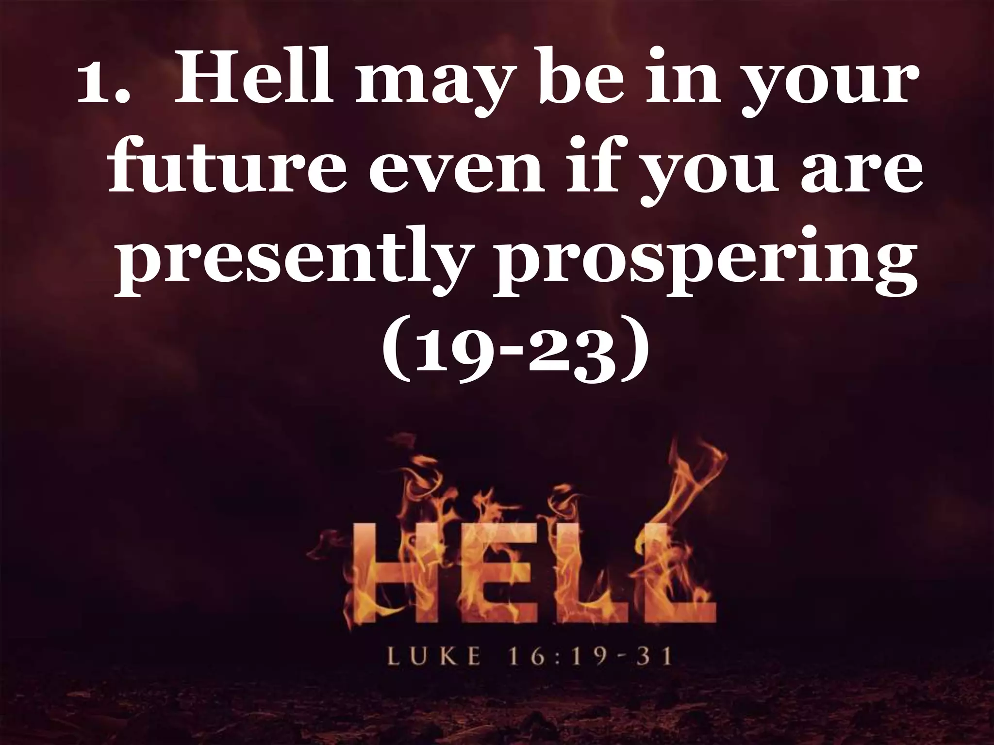 Four things that everyone needs to know about hell | PPT