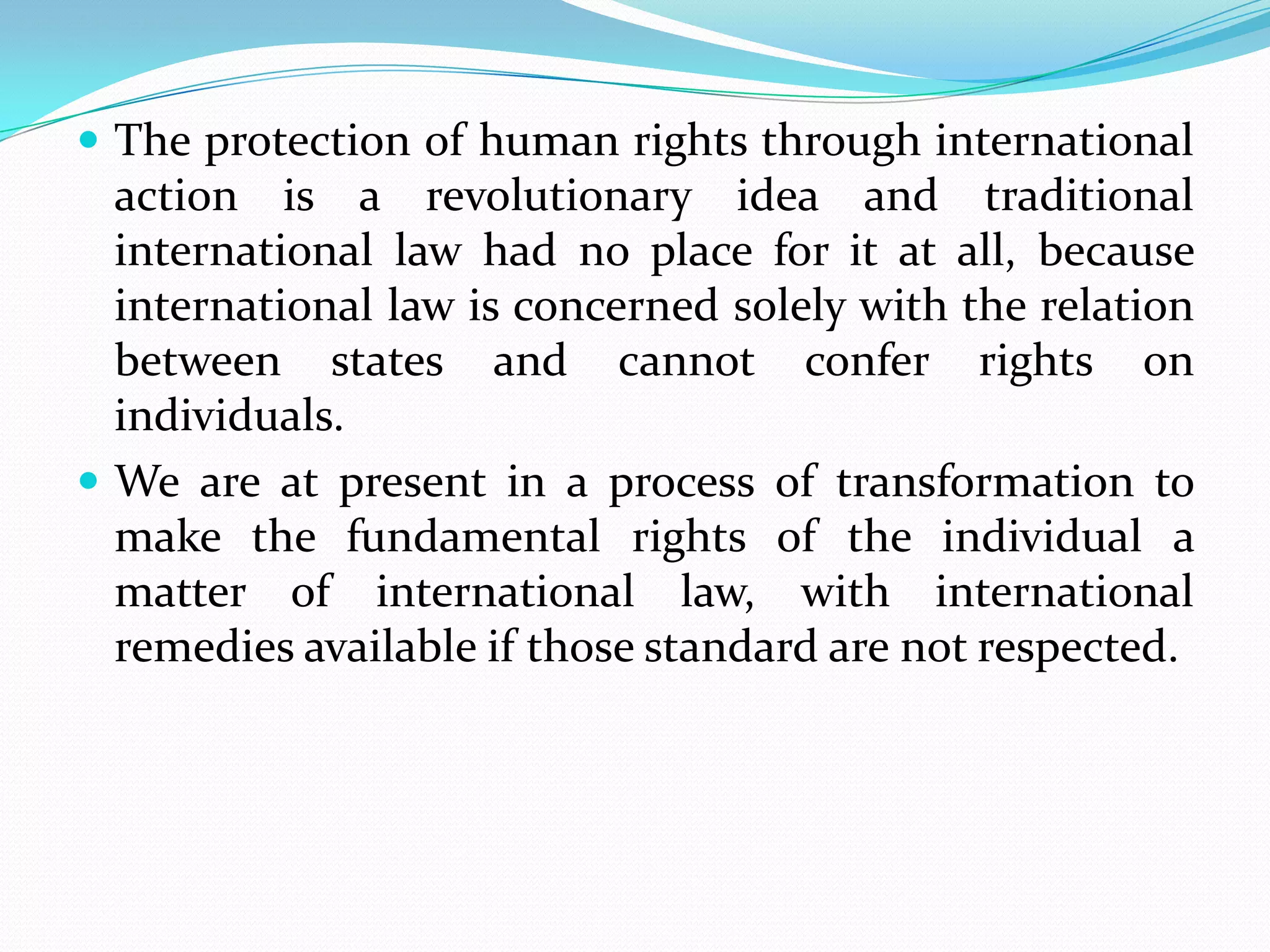 Fourth lecture of human rights | PPTX